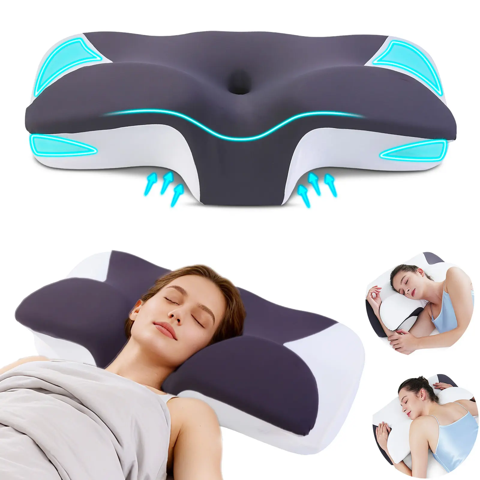 Large neck pillow, extra-wide memory foam bed pill TikTok爆款商品分析 - GMV ...