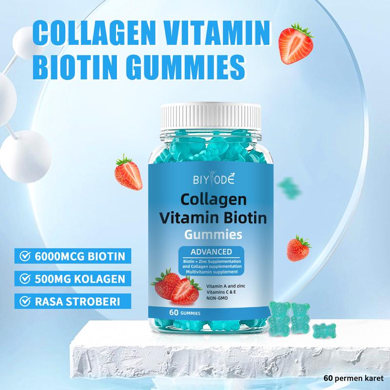 查看[【BIYODE】FDA/HALAL Biotin Kolagen Gummies (60 Gummies) | Rasa Buah ...
