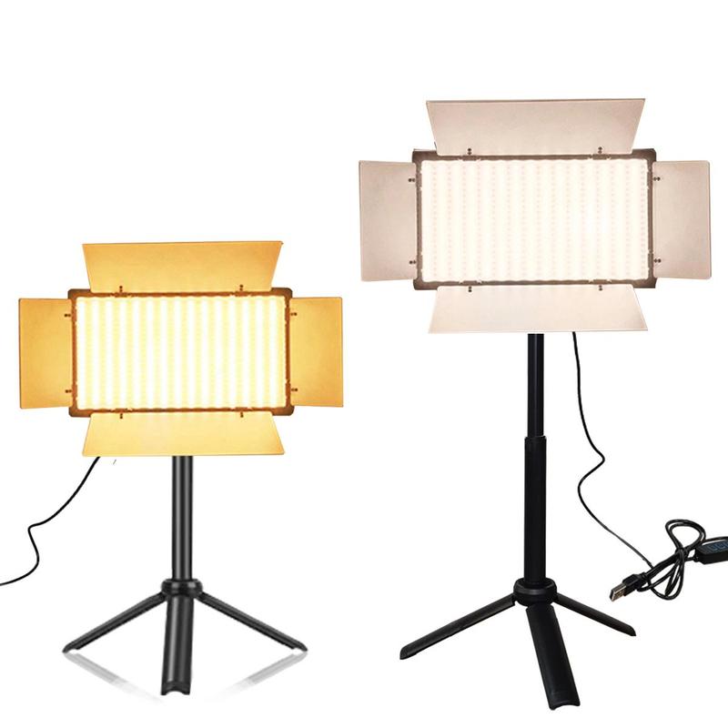 LED Video Light Kit, USB Powered 3-color Adjustable Light with Tripod ...