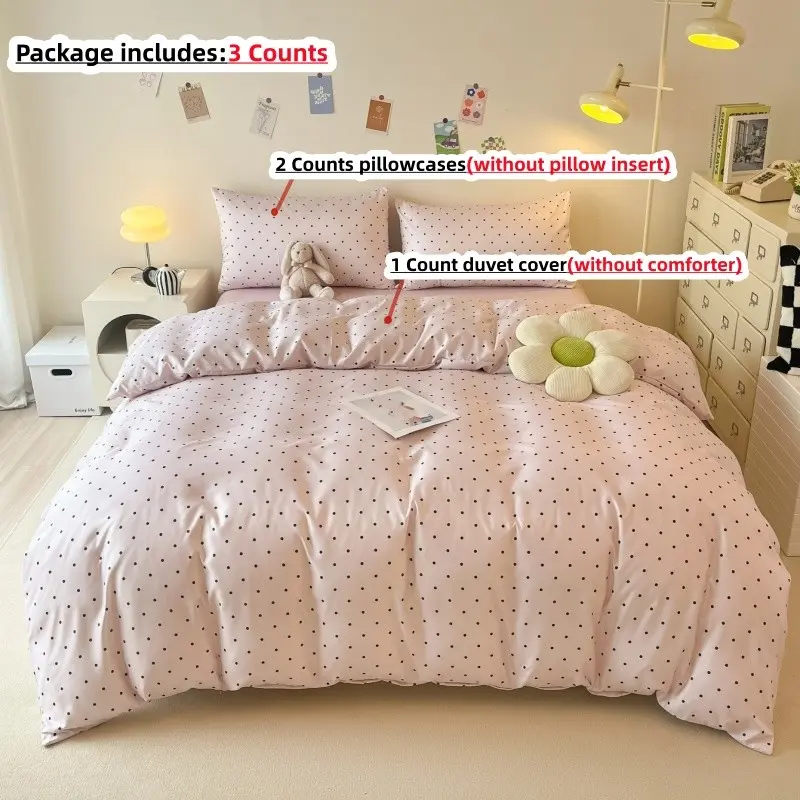 Polka Dot Pattern Bedding Set, 3 Counts/set includ TikTok爆款商品分析 - GMV ...