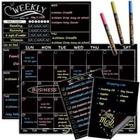 查看[Chalkboard Monthly Calendar - Weekly Planner Blackboard Combo Set w ...