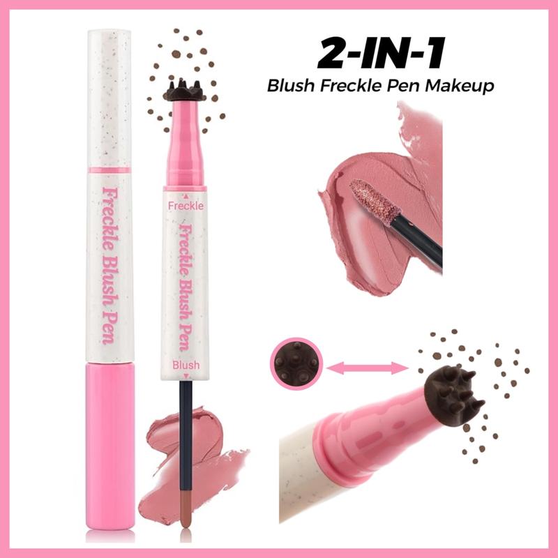 查看[Natural Freckle Blush Pen, 2 in 1 Light Brown Liquid Freckle Stamp ...