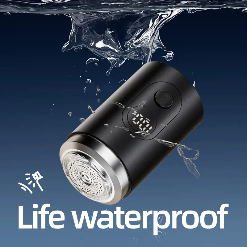 Mini Electric Shaver, Travel Shaver, IPX7 Waterproof Cordless Portable ...
