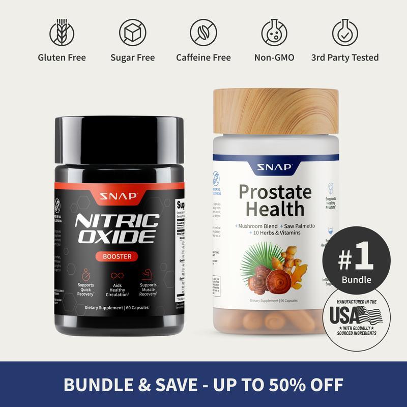 Ultimate Men's Health Bundle - Snap Supplements - Nitric Oxide Booster ...