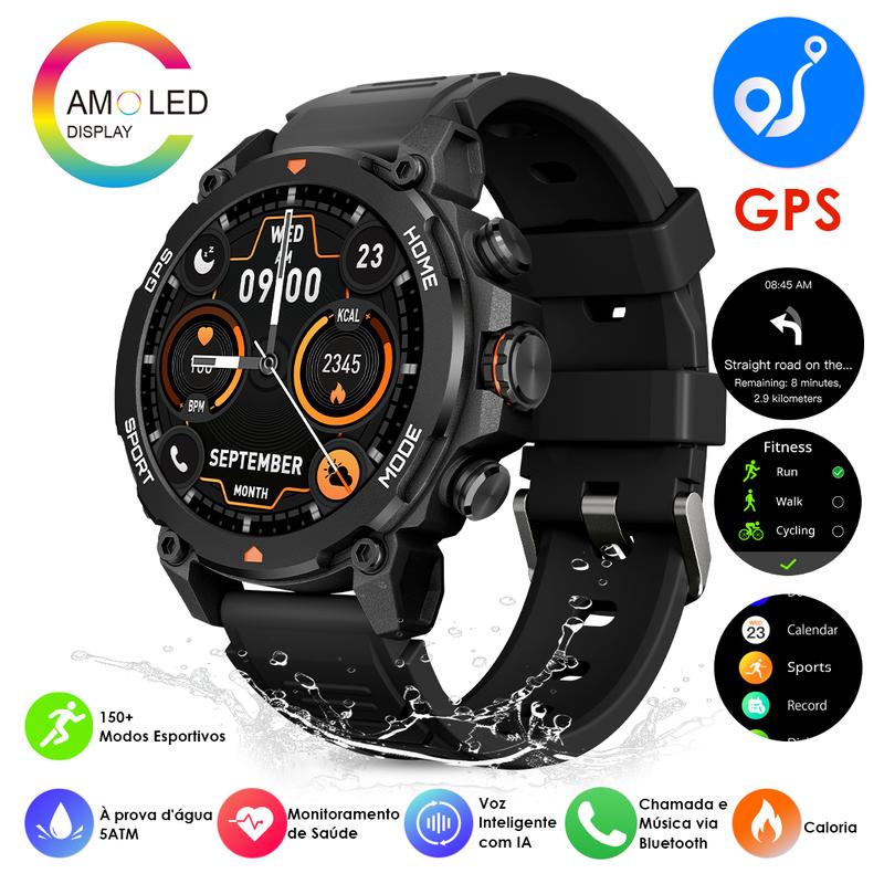 查看[Smartwatch Aurafit G6 para Esportes Relógio: GPS Interno + 150 Modos ...