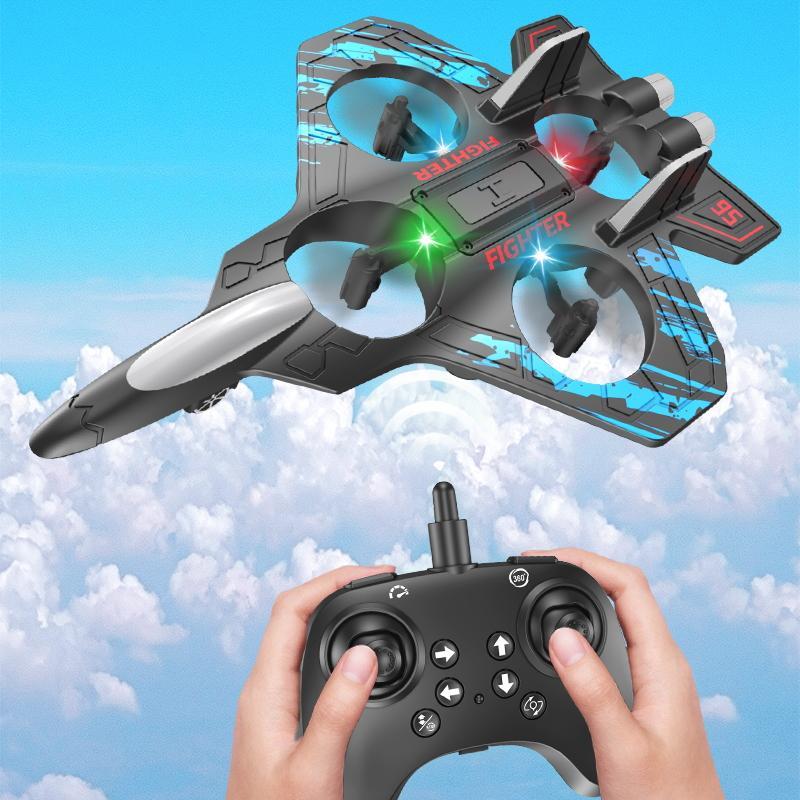 Remote Control Airplane Toy, 2.4g Led Light Airplane Toy with Height ...