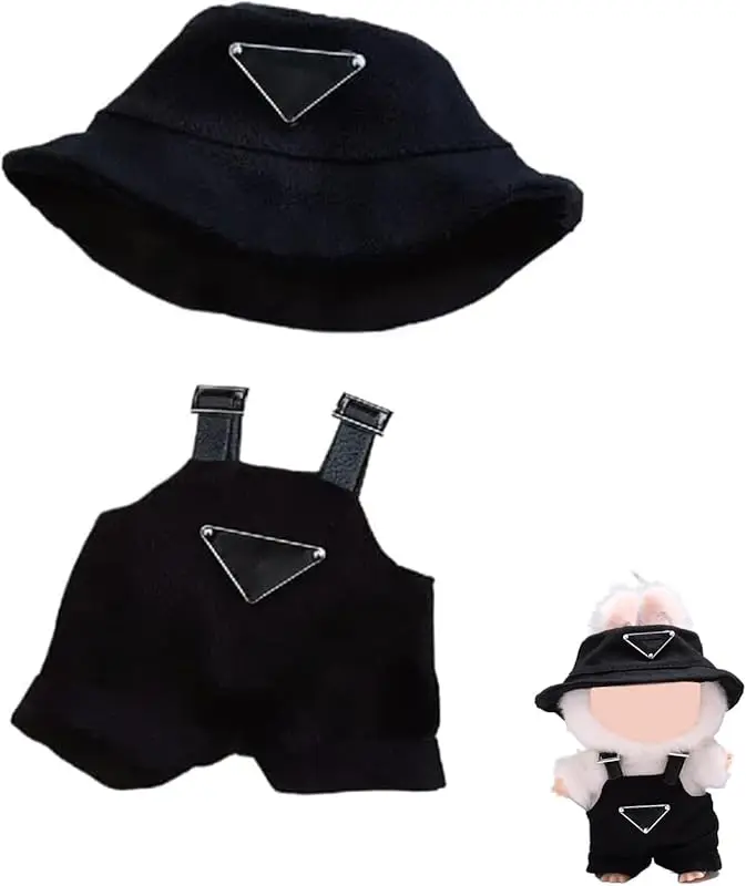 Clothes for Labub(NO Doll), Hat & Overalls Set for Labub Accessories ...