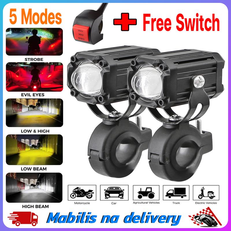 查看[Multiple Colors Motorcycle Mini Driving Light 9V-80V Universal 5 ...