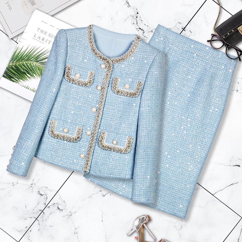 DUSHE Women's Chic Elegant 2-Piece Coarse Tweed Se TikTok爆款商品分析 - GMV ...