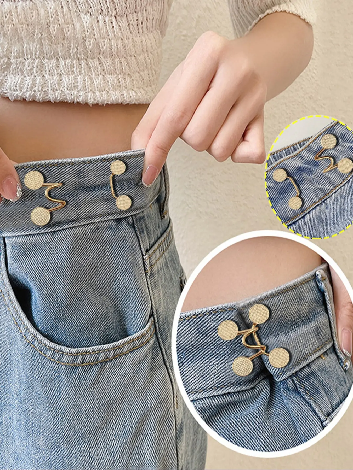 Adjustable Waist Belt Buckle Safety Pin for Pants TikTok爆款商品分析 - GMV/销量 ...