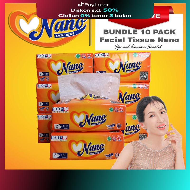 查看[(Special Louisse Scarlet) NANO Facial Tissue Paket 10 Pack 180 Sheet ...
