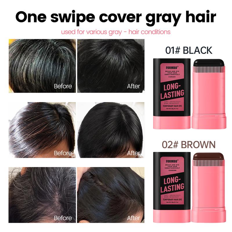 【FDA Approved】FORMBO Hair dye stick, disposable hair dye, gray hair ...