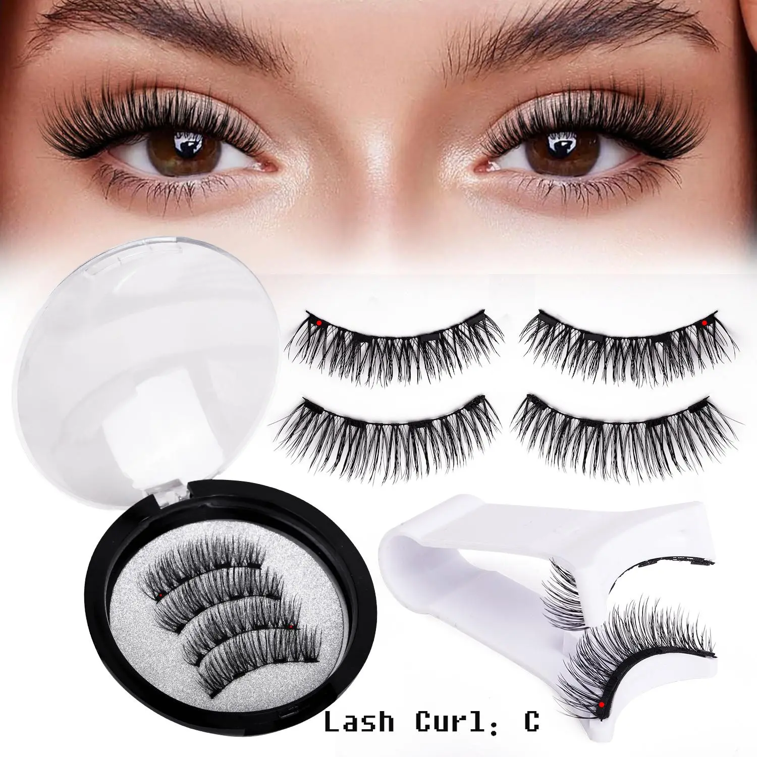 Magnetic False Eyelashes Set, High Quality Eyelash TikTok爆款商品分析 - GMV ...