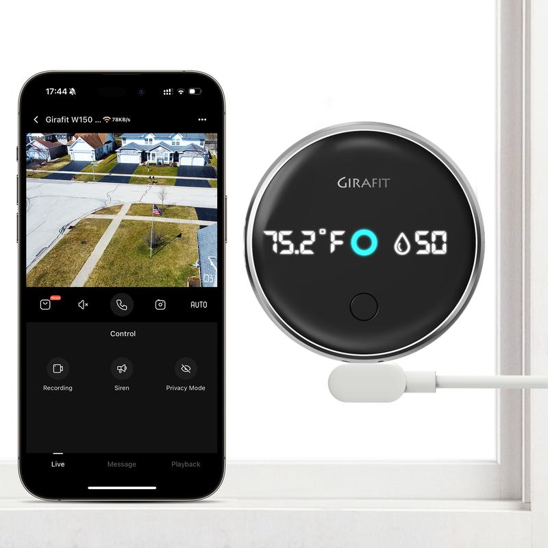 Girafit 5MP 3K Window Camera,2.4GHz & 5GHz Wi-Fi Indoor Security Camera ...