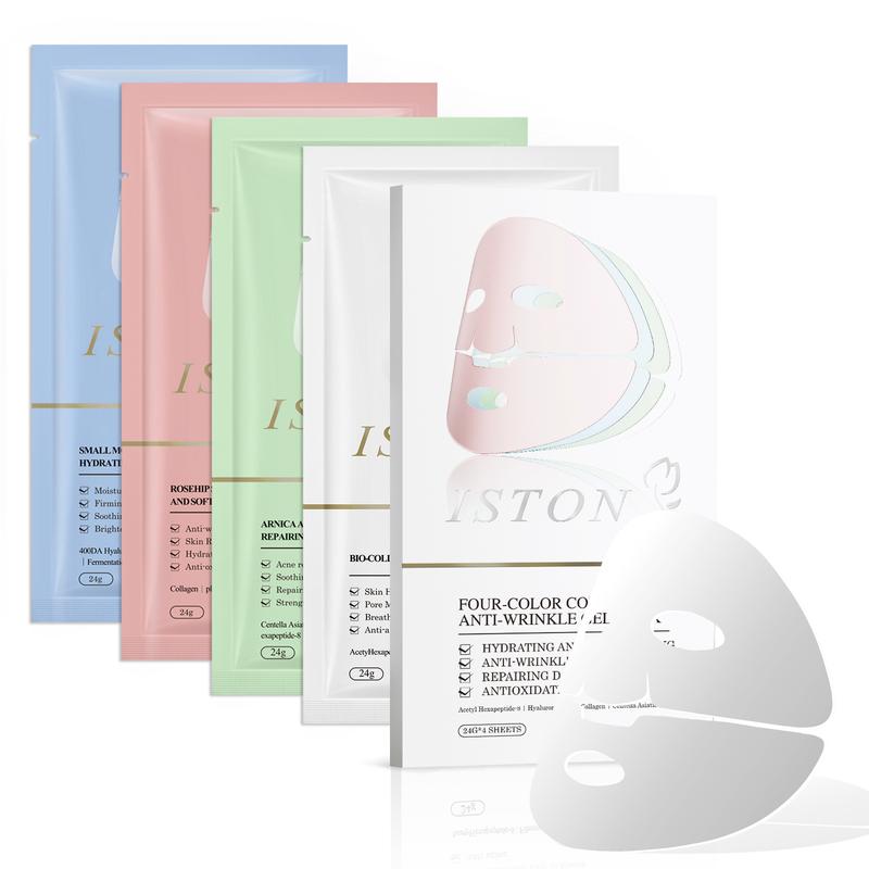 ISTON Deep Moisturizing Collagen Anti-Aging 4-Color Mask, Hydrating ...
