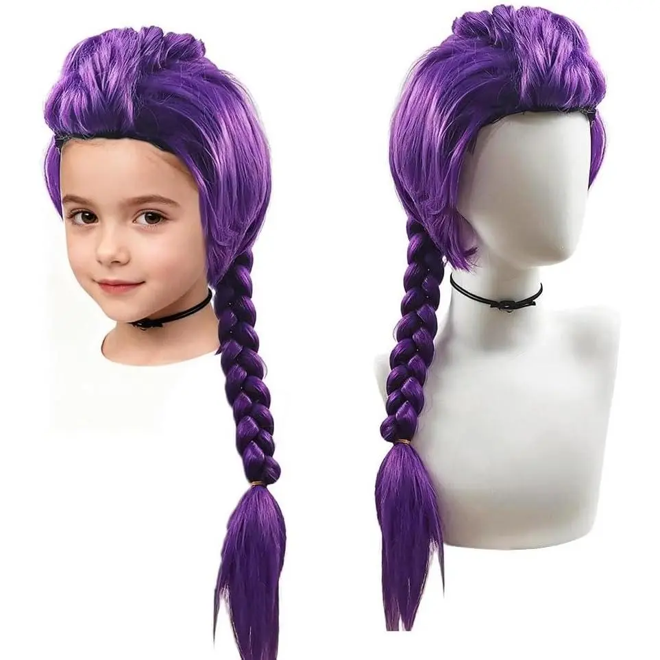 Rambut Palsu Cosplay Jalinan Panjang Ungu Gaya Rum TikTok爆款商品分析 - GMV ...