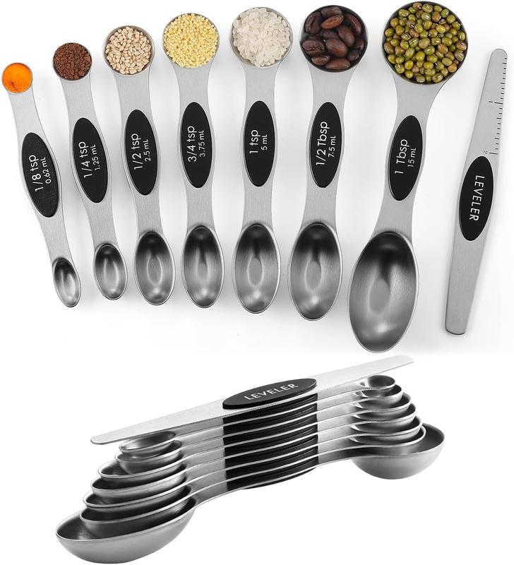 Pack of 8 Stainless Steel Magnetic Measuring Spoon TikTok爆款商品分析 - GMV ...