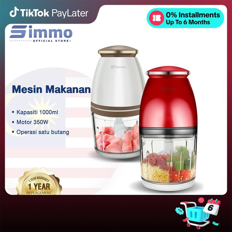 SIMMO Blender Grinder 350W 1000mL Electric Capsule Chopper Food Blender ...