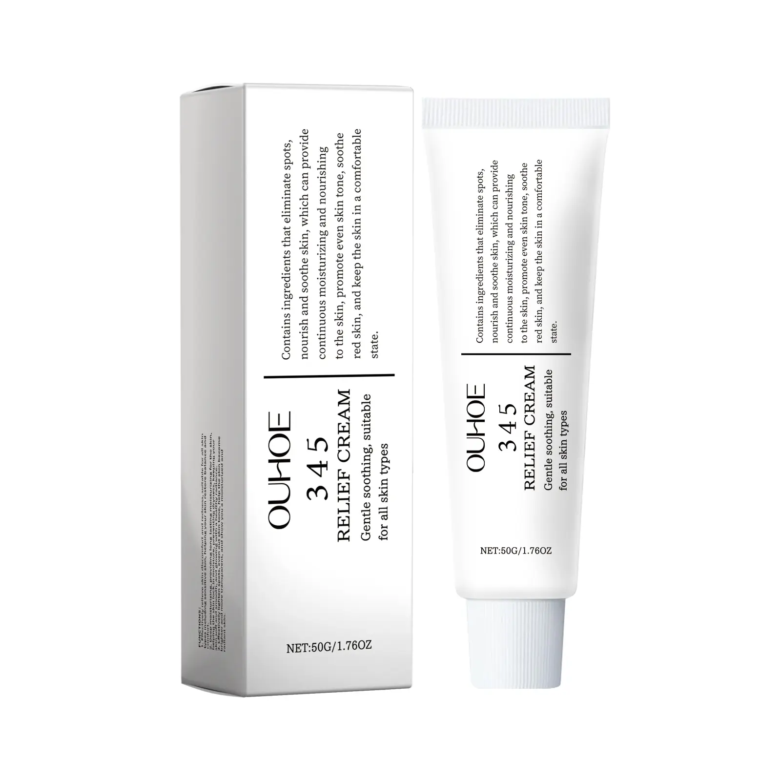 OUHOE 345 Skin Relief Cream - [Soothing & Hydrating] - [Suitable for ...
