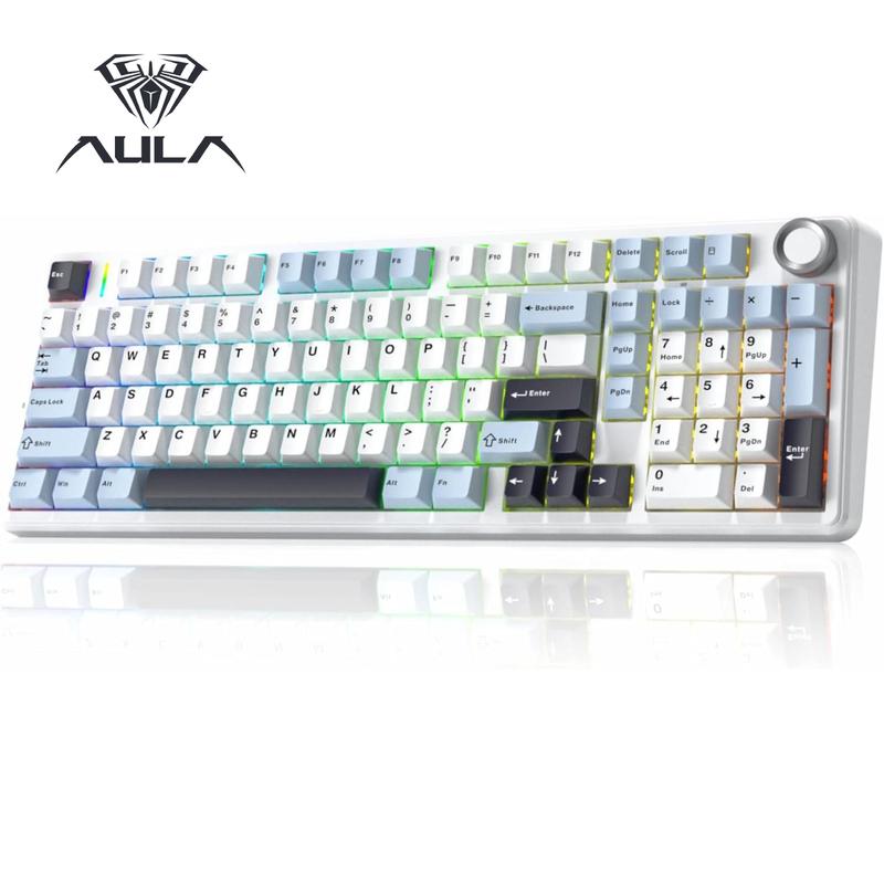 (NEW)Aula F99 Pro Mechanical Keyboard, Hot Swappable Custom Gaming ...