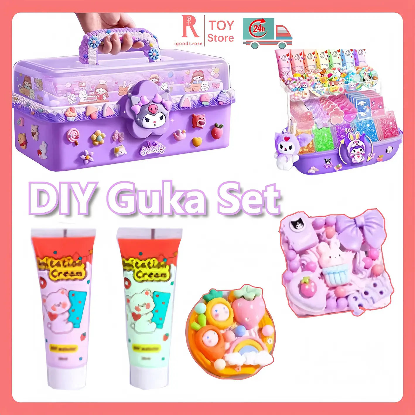 igoods.rose DIY Guka Set DIY Gantungan Kunci Akrilik Set DIY Keychain ...