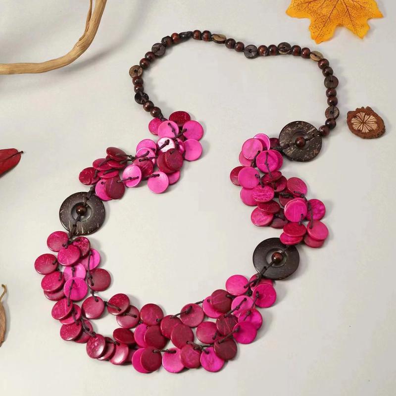 查看[Kalung Syiling Tarian Hawaii, Gaya Retro Bohemia, Skirt Rumput Parti ...
