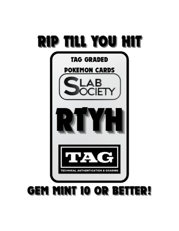 查看[Slab Society Rip Till You Hit Gem Mint 10 or Better Graded Pokémon ...