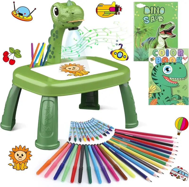 查看[Unicorn Drawing Projector Table Set for Kids Girls withWatercolor ...