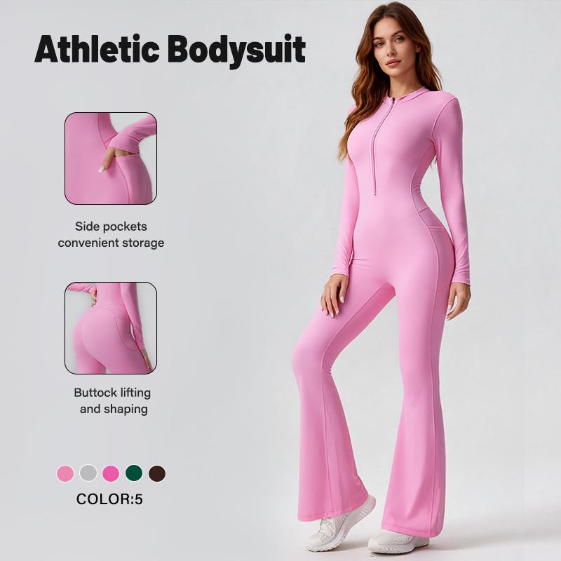 查看[Women Workout Jumpsuit Zip Up Romper Bottom Bodysuit Bodycon Sexy ...