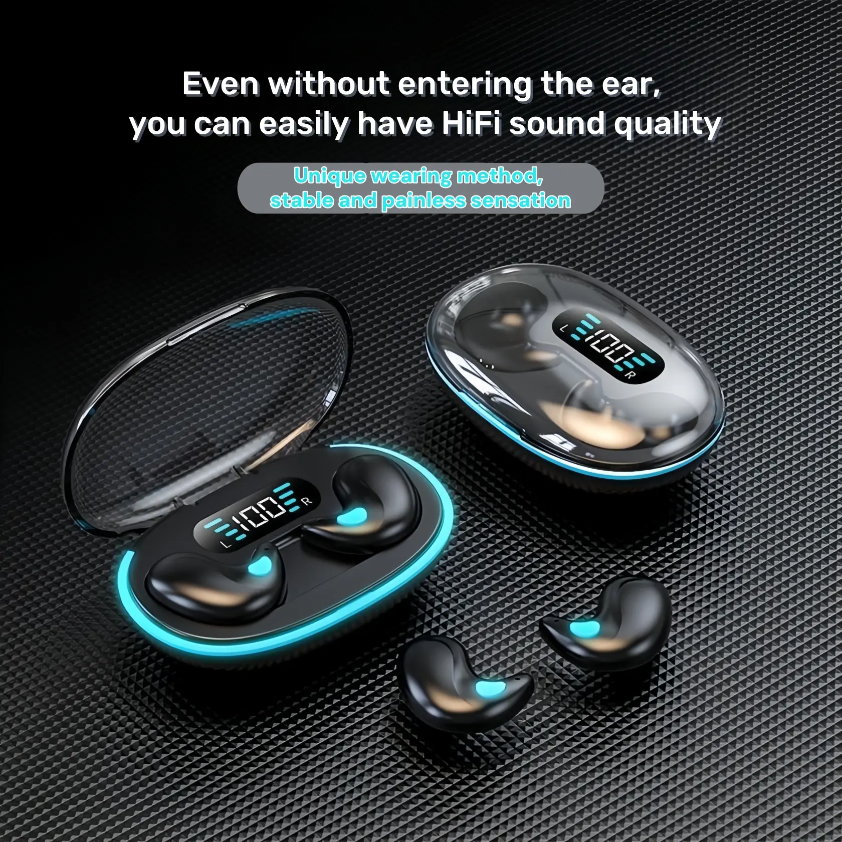 Fon Telinga Tidur, X55, Pembatalan Bunyi, Kawalan Sentuh, Fon Telinga ...