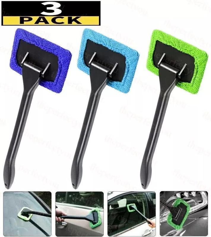 查看[3 Pack Microfiber Car Wiper Cleaner Windshield Cleaning Tool with ...