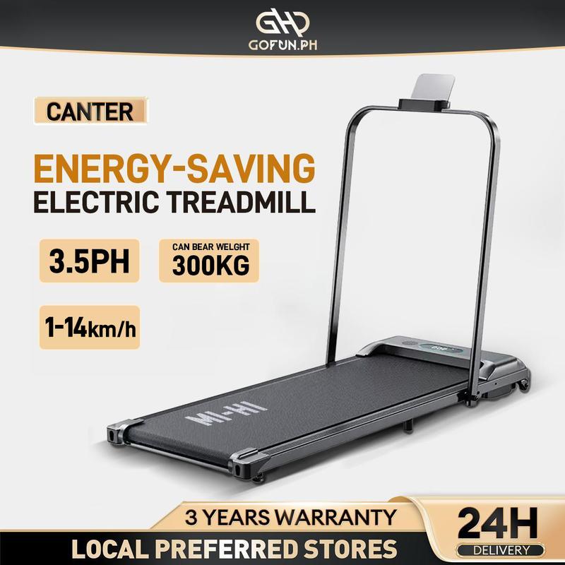 查看[MY-HI 1-16KM/H Folding Electric Treadmill with Armrests & Remote ...