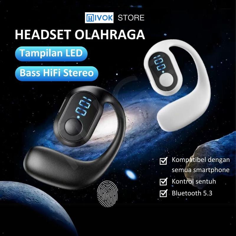【MIVOK】 TWS Earphone Nirkabel Olahraga Headphone B TikTok爆款商品分析 - GMV ...