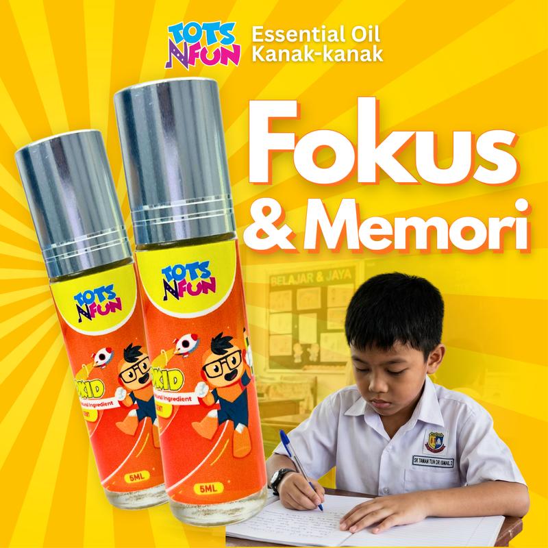 查看[TotsNFun FOKID Zest Scent Minyak Aromaterapi Anak Fokus Belajar ...