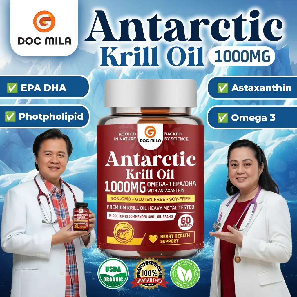 查看[BUY 3 GET 2 DOC MILA Antarctic Krill Oil 1000MG Supplement with ...