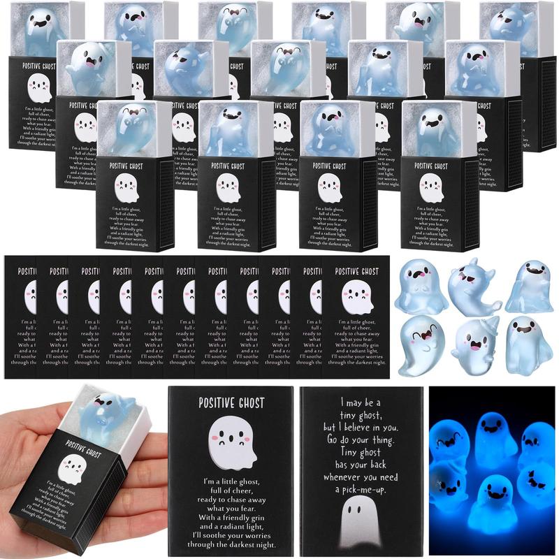 Halloween Mini Glowing Resin Figures Luminous Mini Ghost for Party ...