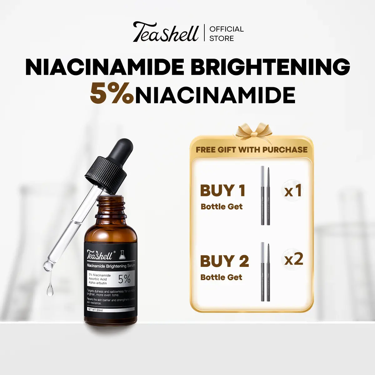 【JMCY x TEASHELL】Serum cahaya 5% niacinamide & alp TikTok爆款商品分析 - GMV ...