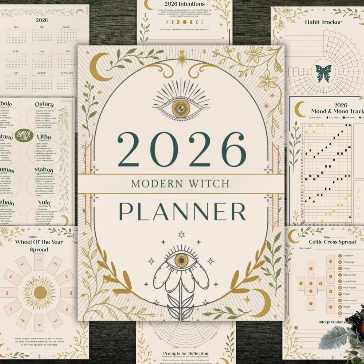 查看[2026 Modern Witch Planner Wicca Diary Magic Notebook, Daily Spirit ...
