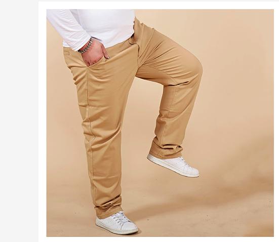 plus size 3XL-10XL-slack Seluar Lelaki Cotton Slack Kain Getah Lelaki ...