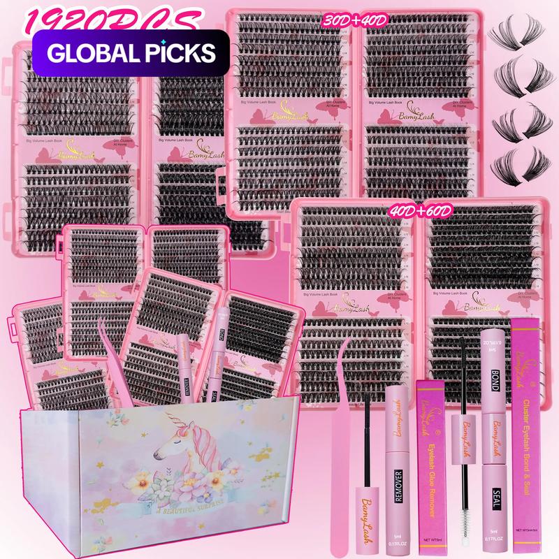 查看[1920-Piece Lash Clusters Kit, 10–18 mm D Curl, 30D/40D/50D/60D, 4 ...