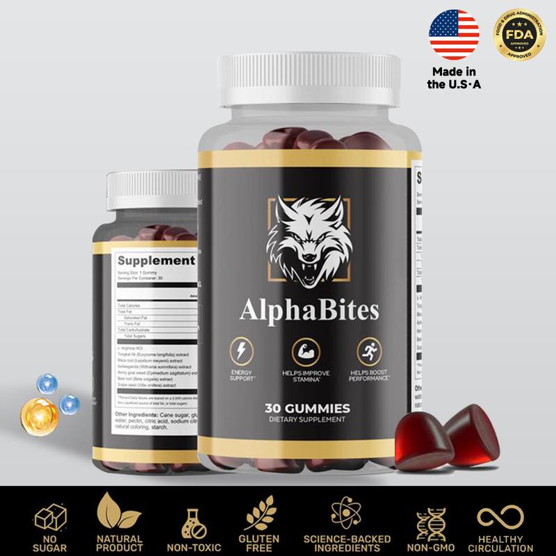 AlphaBites 7-in-1 Nitric Oxide Booster - Beet Root & L-Arginine for ...