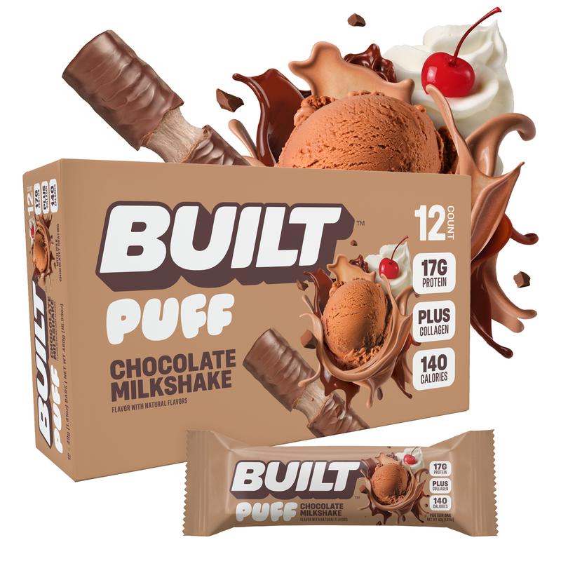 Official BUILT Bar, Puff Protein Bar Snacks, Choco TikTok Product Data ...