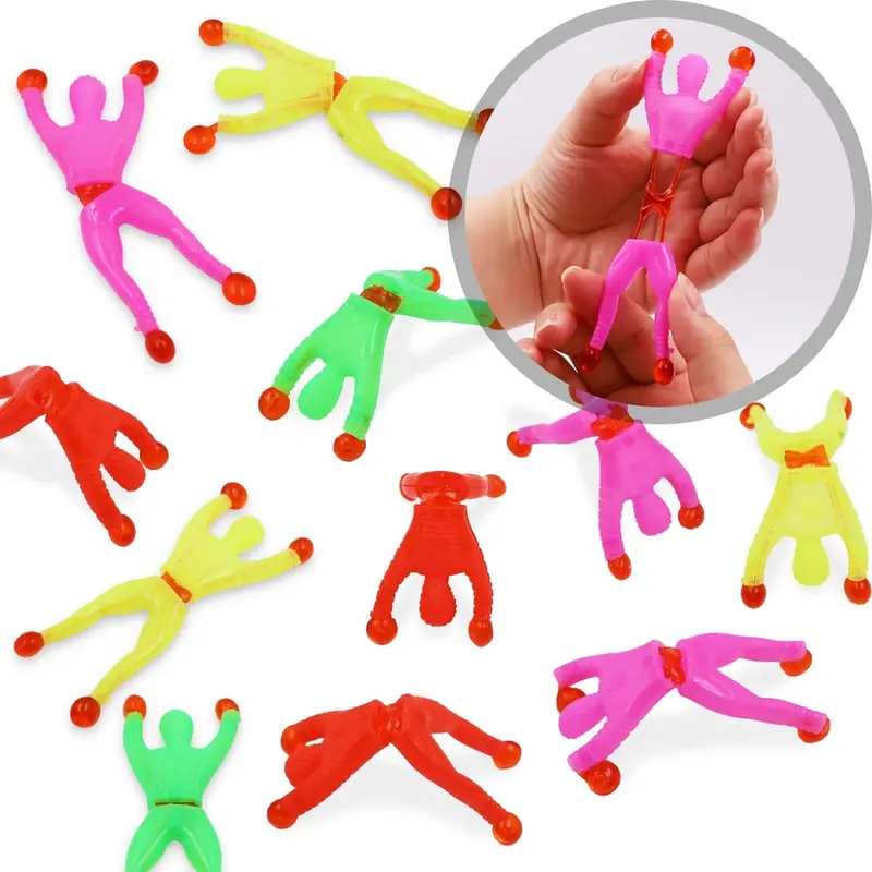 查看[Mainan Lelaki Labah-labah Mendaki Dinding Melekit, Set 5, Lucu dan ...