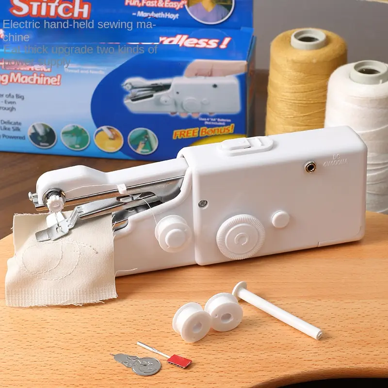 查看[Compact Mini Sewing Machine - Portable Handheld Stitcher for Quick ...