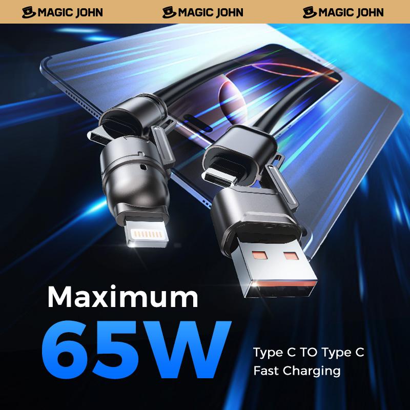 NEW - MAGIC JOHN USB Type C Charging Cable, 4 in 1 TikTok爆款商品分析 - GMV ...