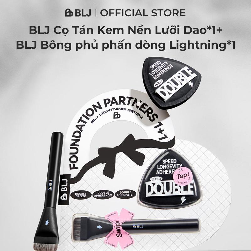 【Hienmew x BLJ】Bộ Kết Hợp Mút Đánh Phấn Và Cọ Trang Điểm, BLJ Bông Đánh ...