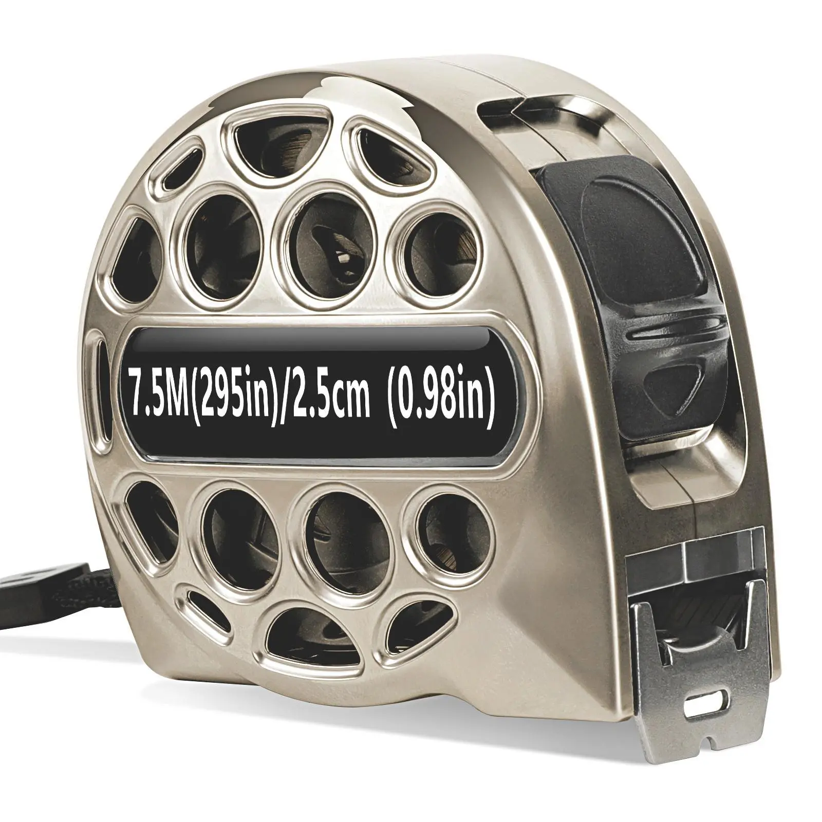 25FT Stainless Steel Measuring Tape, Double-sided Scale Waterproof ...