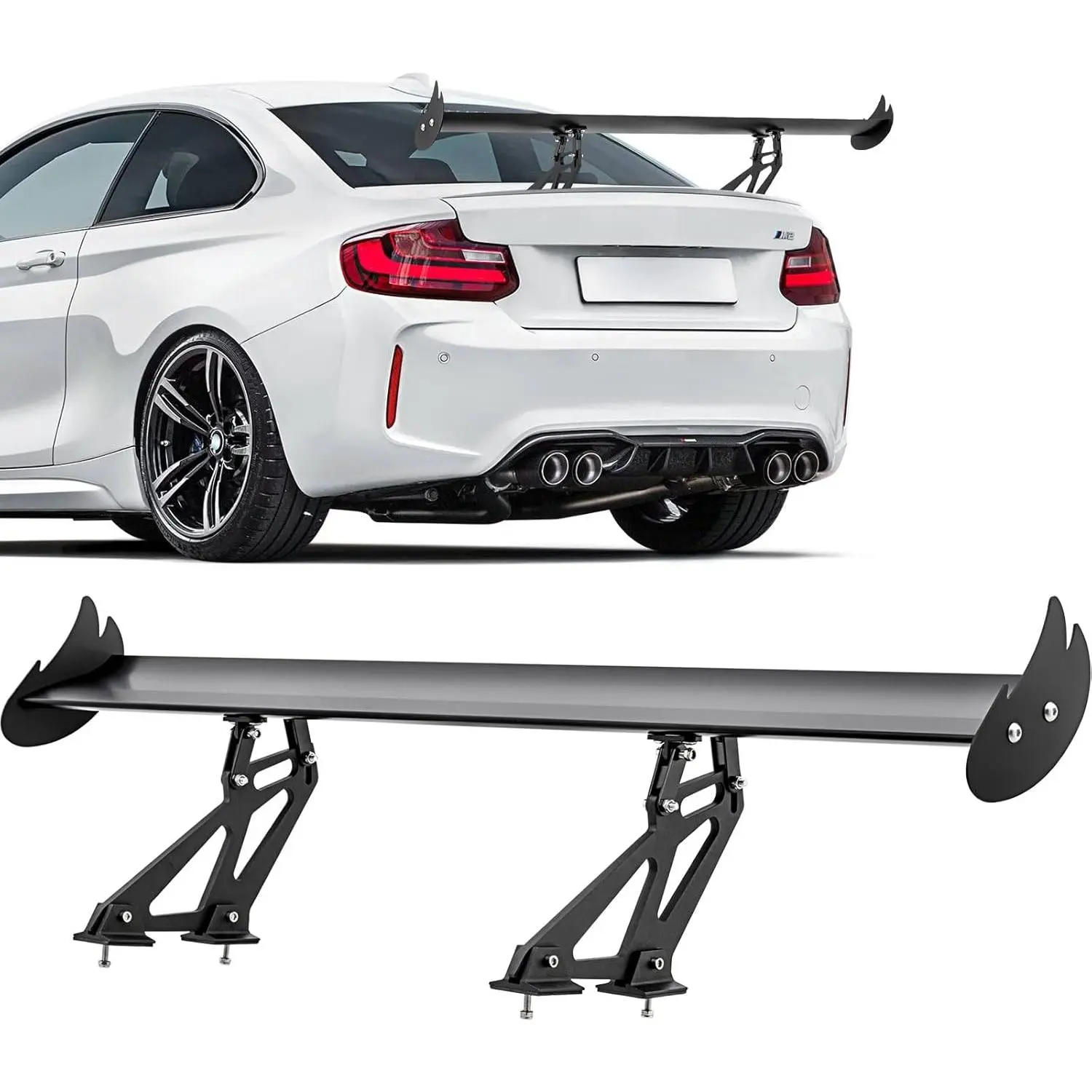 查看[43.3" Universal GT Wing Spoiler - Lightweight Aluminum Adjustable ...