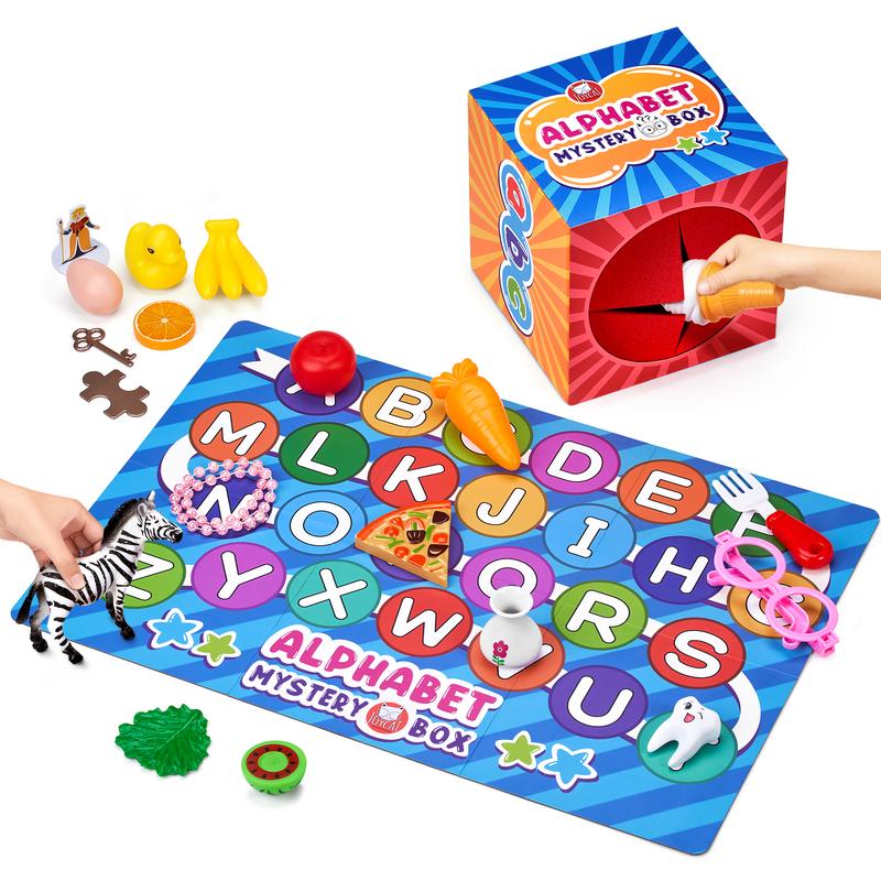 JoyCat Alphabet Mystery Box Toys, Letters Sorting Matching Game ...