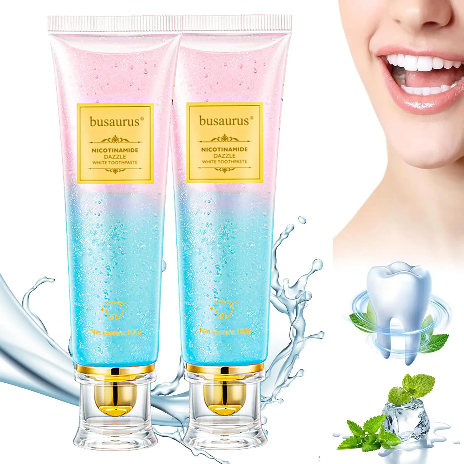 Niacinamide Toothpaste Mint flavored toothpaste freshens breath, deep ...